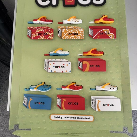 McDonald's | Toys | Nib Mcdonalds Mini Crocs Keychain Happy Meal Toys 8 ...